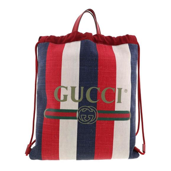 Gucci | Bags | Gucci Medium Drawstring Bag Blue Red White | Poshmark